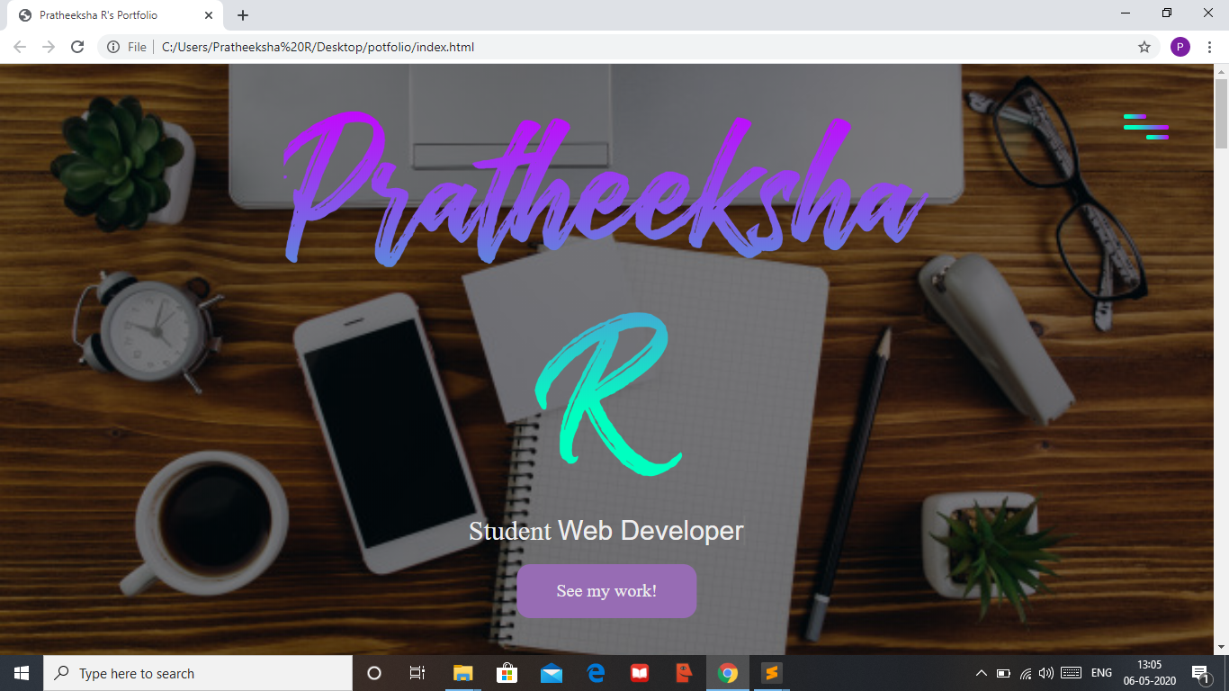 Pratheeksha Rajashekar's Portfolio